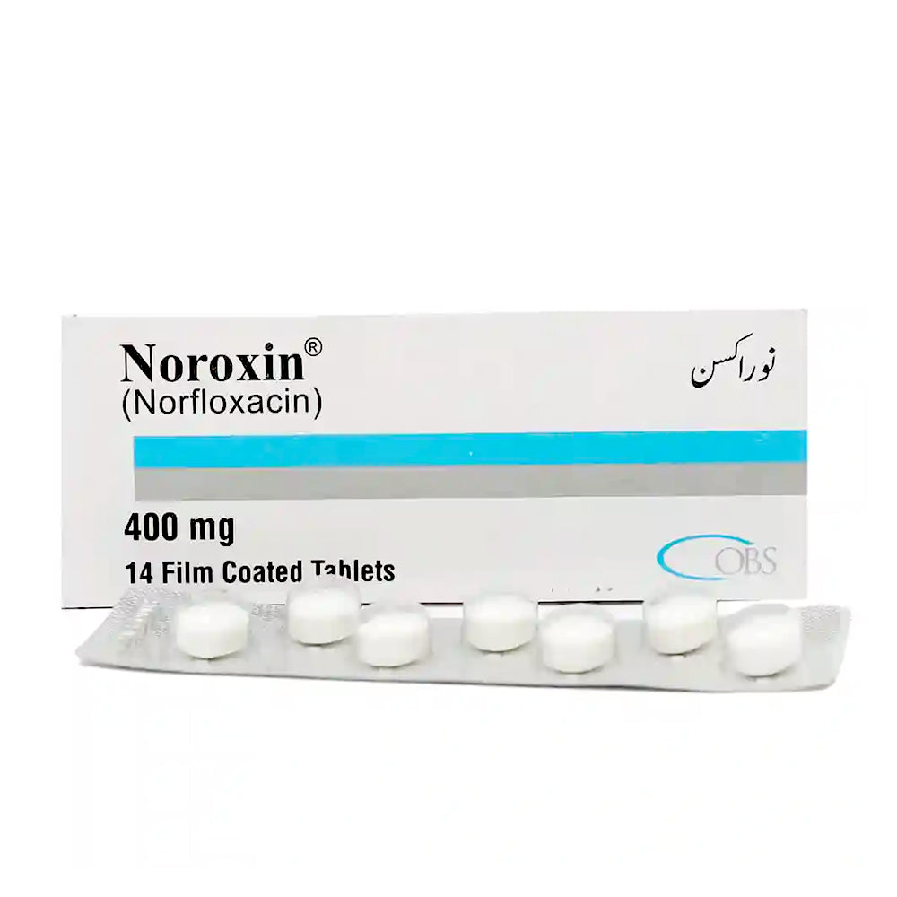 Noroxin 400mg 14 Tablets – One Health