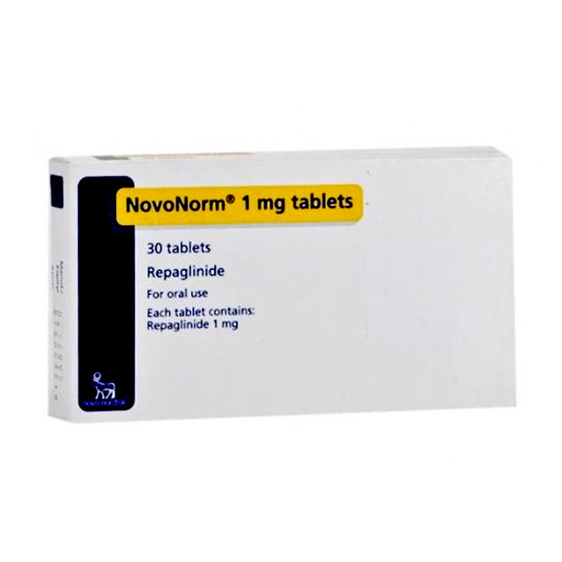 Novonorm 1mg 30 Tablets – One Health