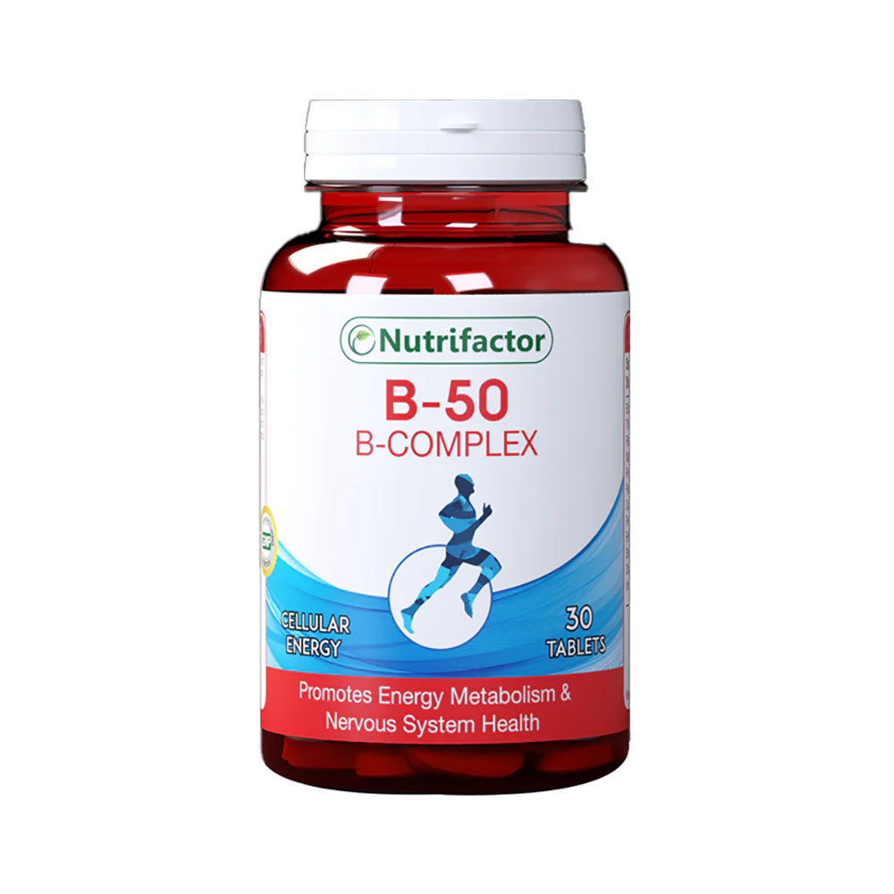 Nutrifactor B-50 (B-Complex) 30 Tablets – One Health