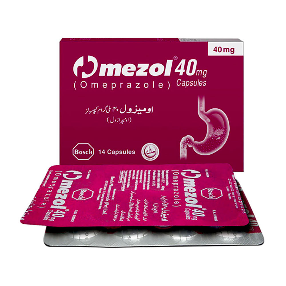 Omezol 40mg 14 Capsules – One Health
