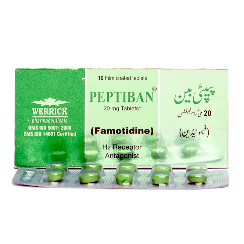 Peptiban 20mg 10 Tablets – One Health
