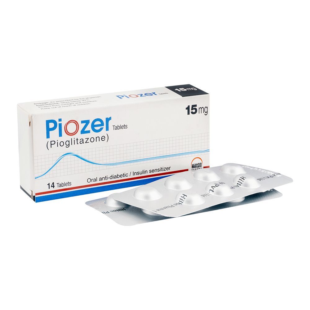 Piozer 15mg 14 Tablets – One Health