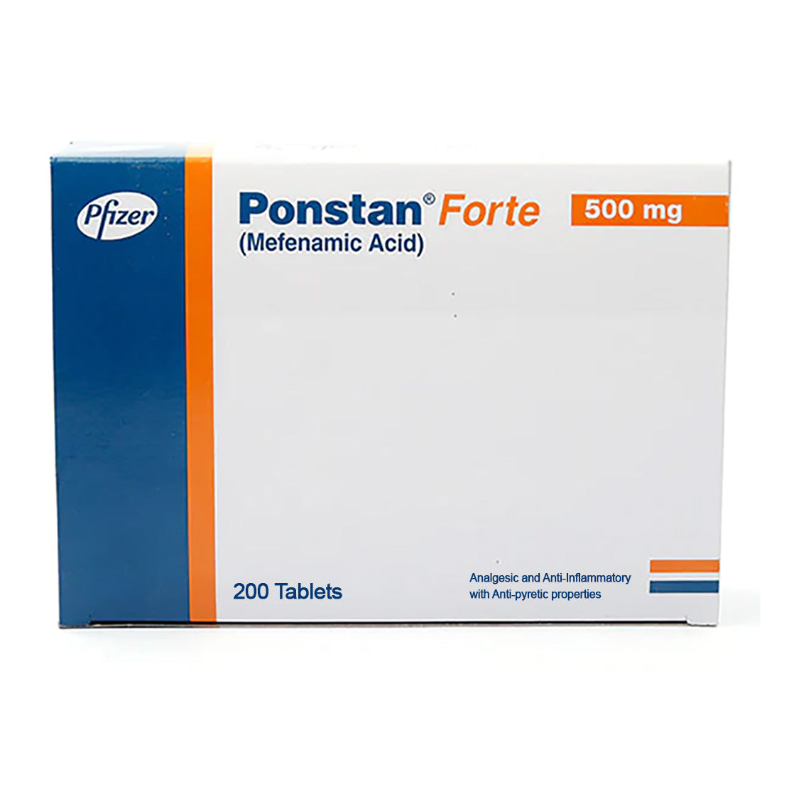 Ponstan Forte 500mg 200 Tablets – One Health