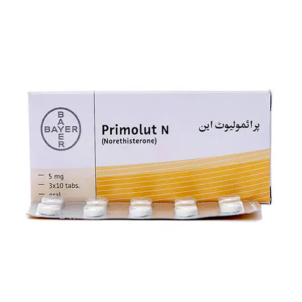 Primolut-N 5mg 3x10 Tablets – One Health