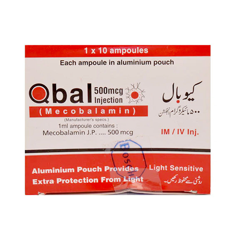 Qbal 500mcg Injection 1x10 Ampoules – One Health