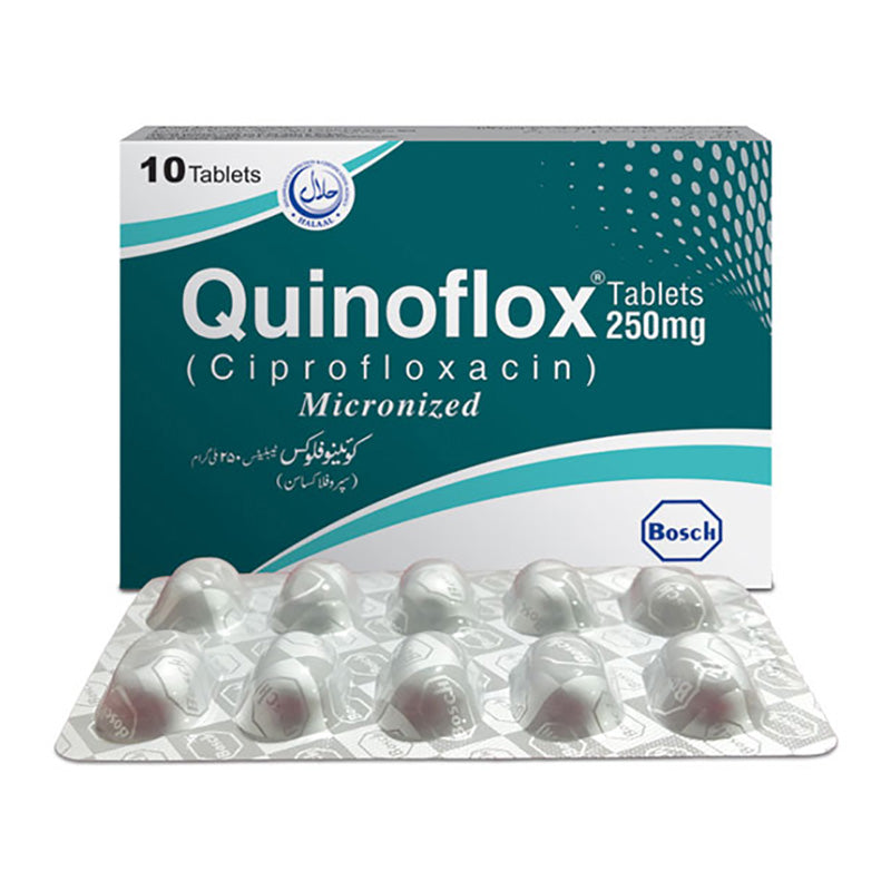 Quinoflox 250mg 10 Tablets – One Health