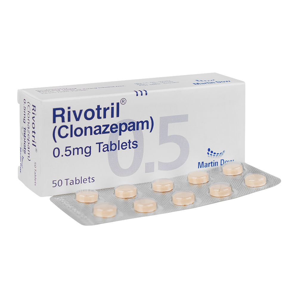 Rivotril 0.5mg 50 Tablets – One Health