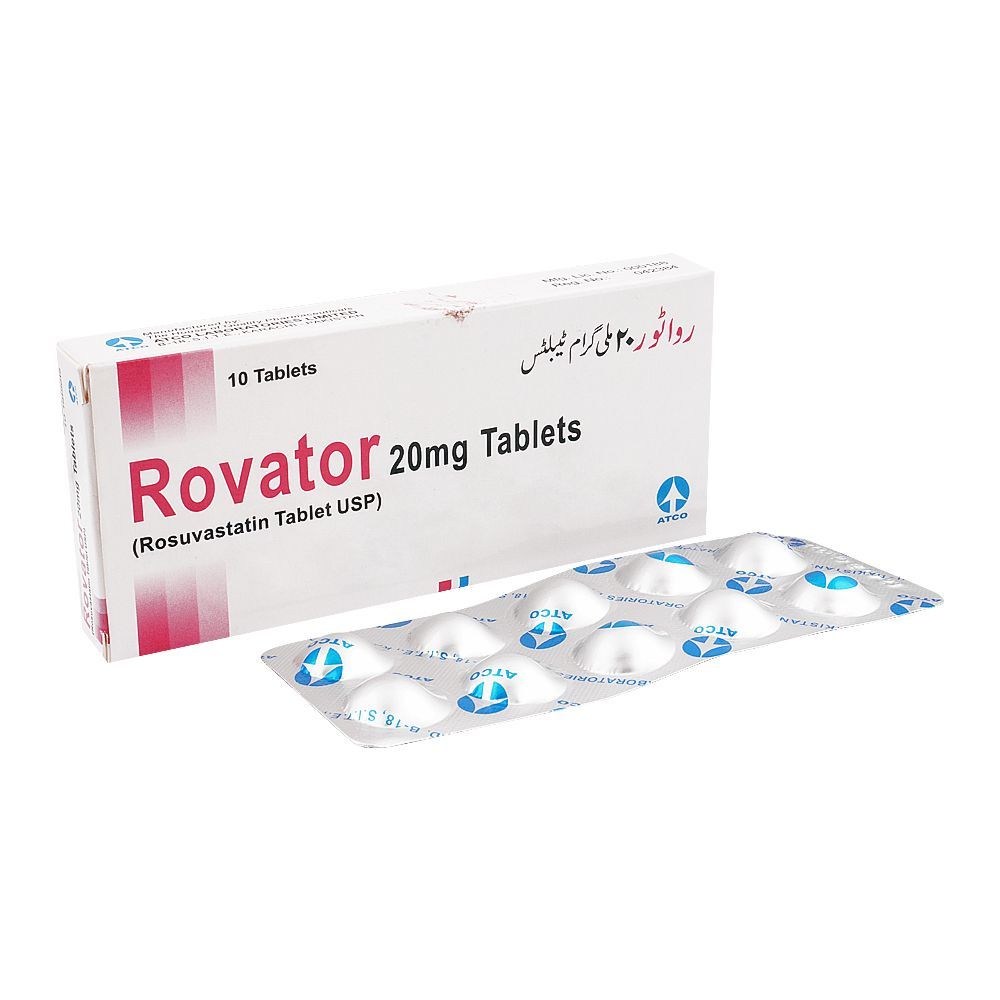 Rovator 20mg 10 Tablets – One Health