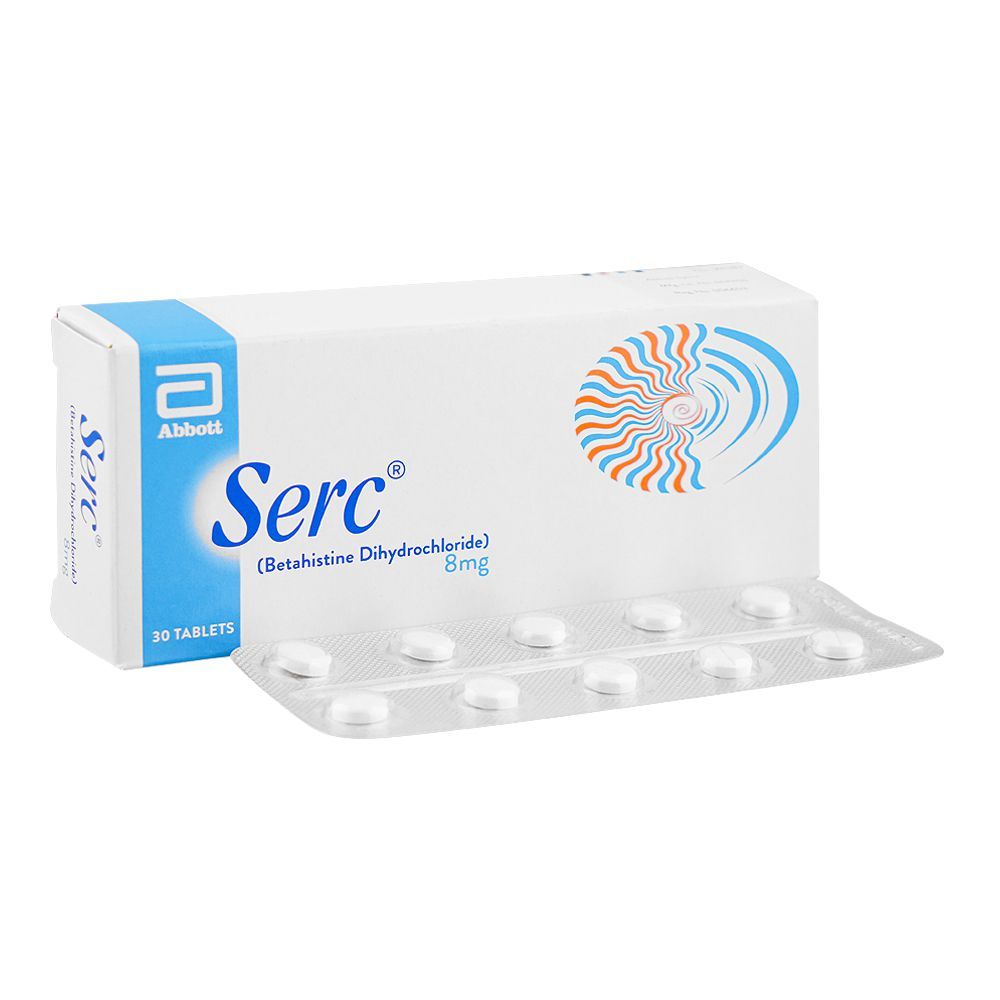 Serc 8mg 30 Tablets – One Health