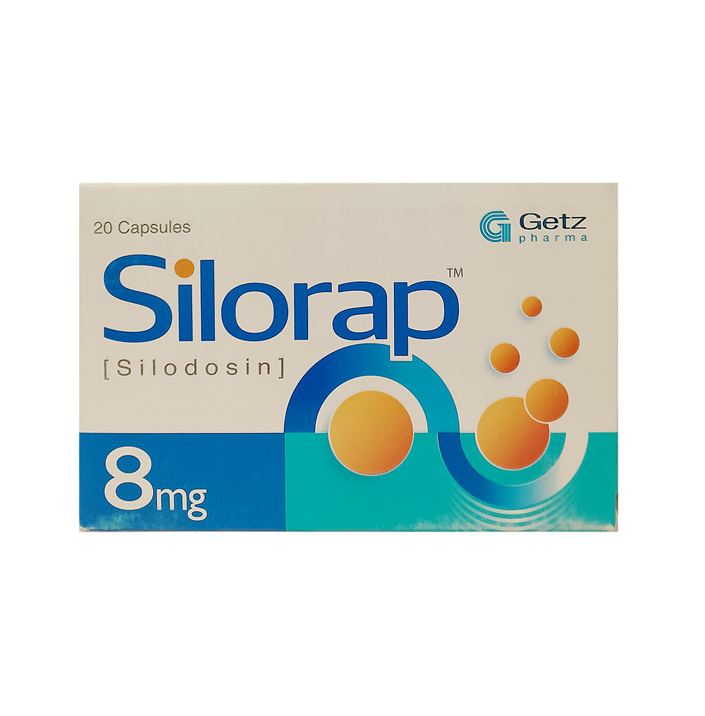 Silorap 8mg 20 Capsules – One Health