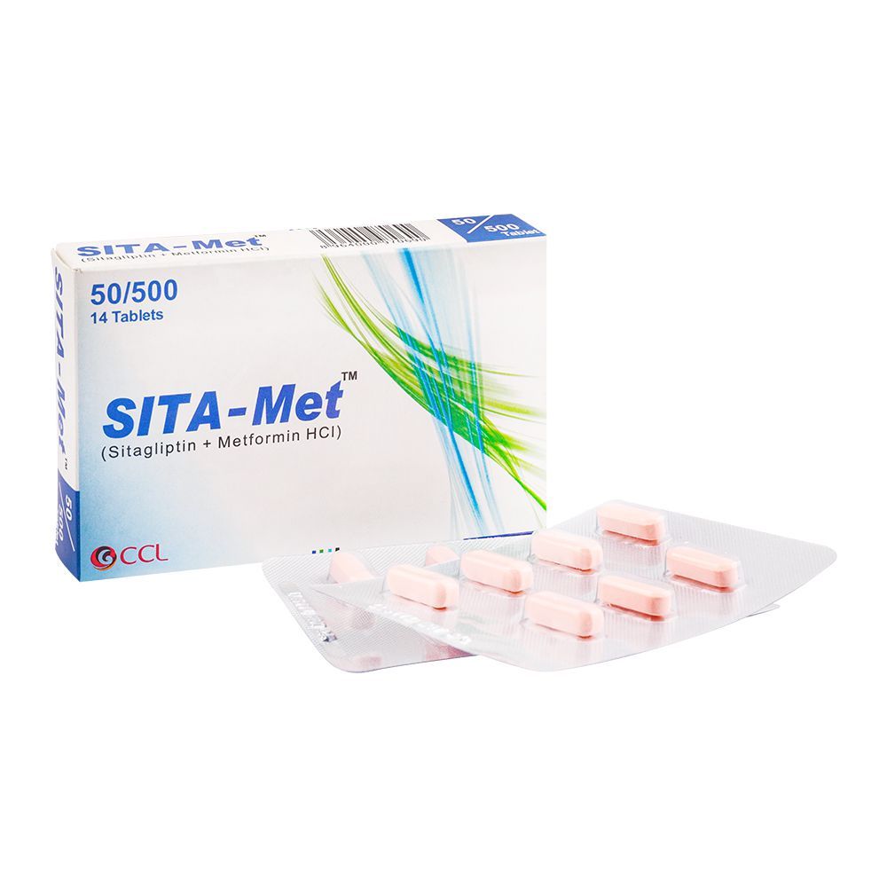 Sita-Met 50/500mg 14 Tablets – One Health