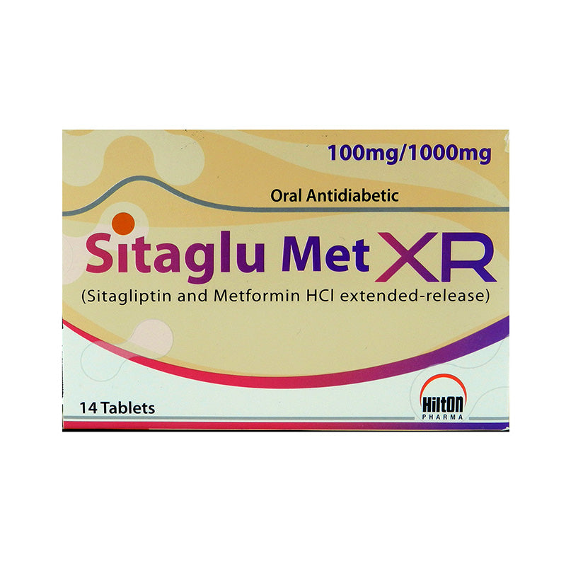 Sitaglu Met XR 100mg/1000mg 14 Tablets – One Health