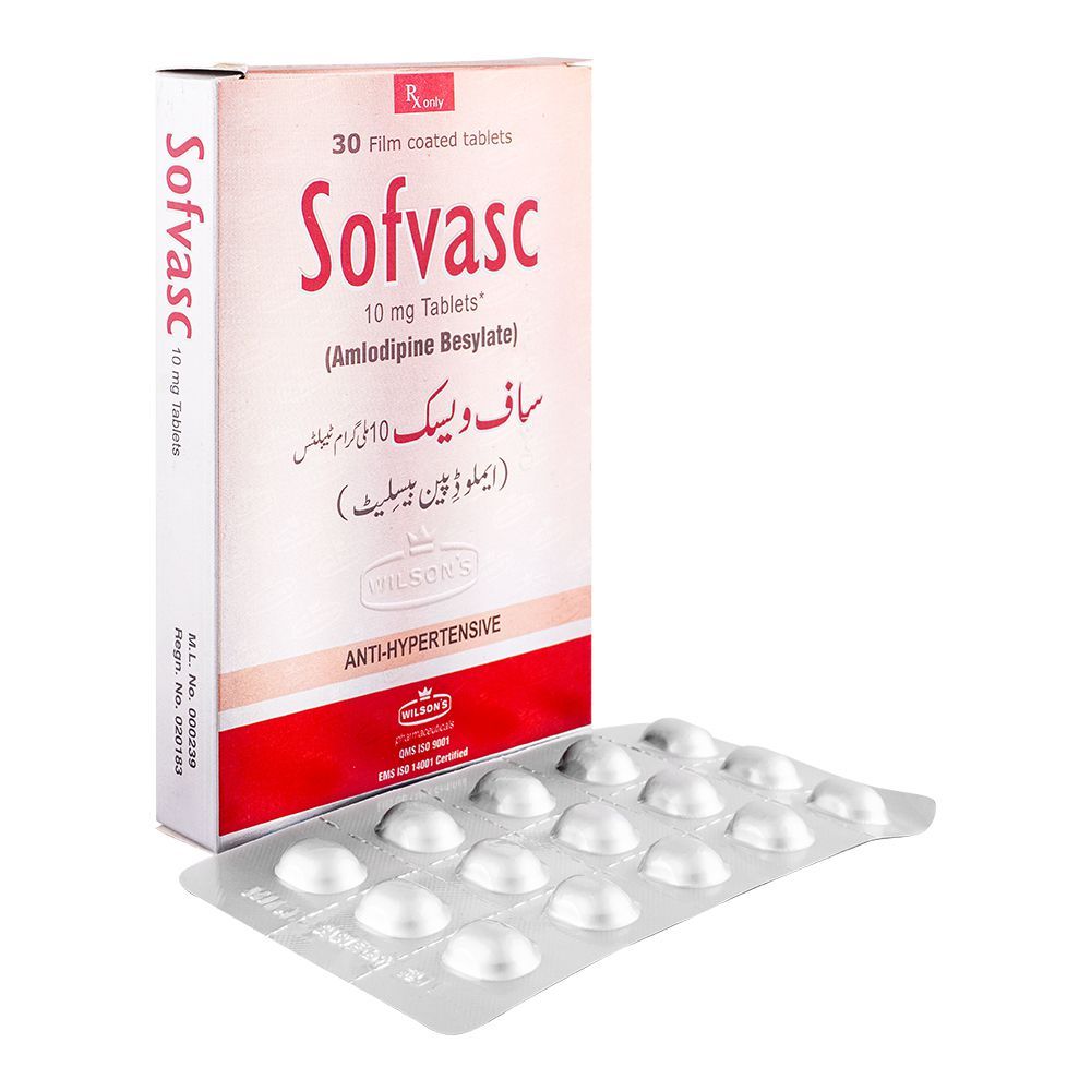 Sofvasc 10mg 30 Tablets – One Health