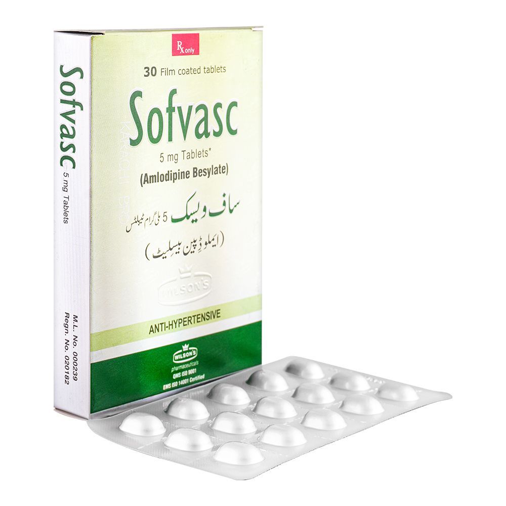 Sofvasc 5mg 30 Tablets – One Health