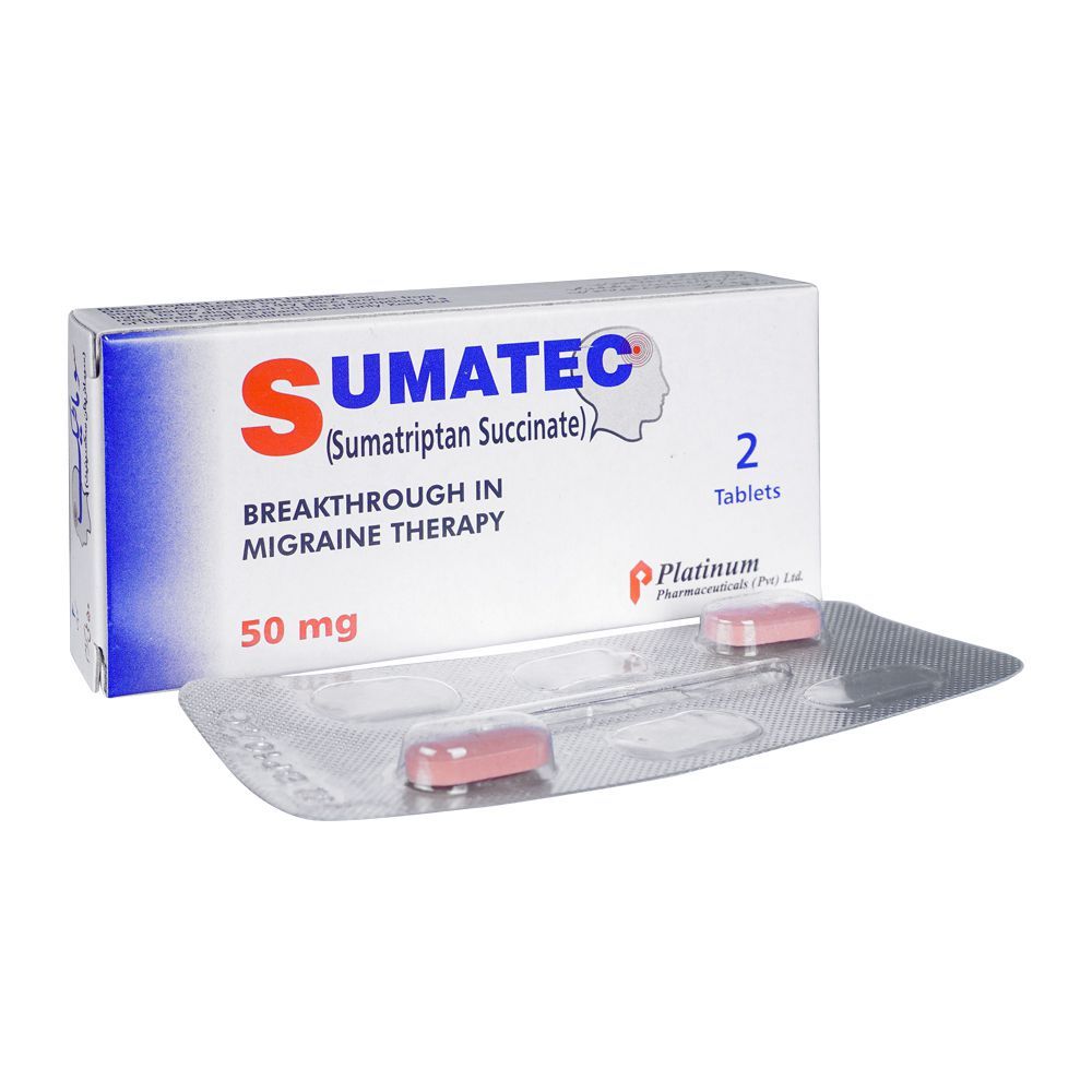 Sumatec 50mg 2 Tablets – One Health
