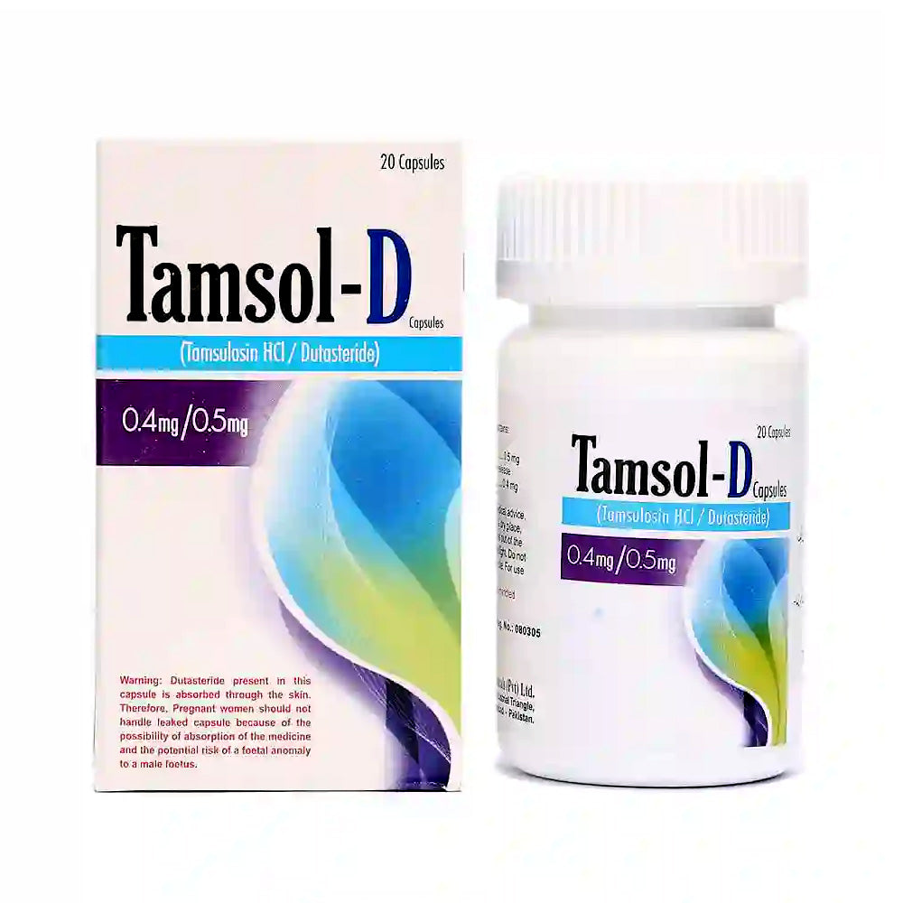 Tamsol-D 0.4mg/0.5mg 20 Capsules – One Health