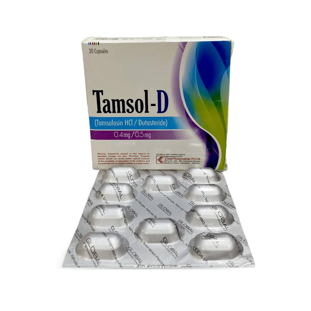 Tamsol-D 0.4mg/0.5mg 30 Capsules – One Health