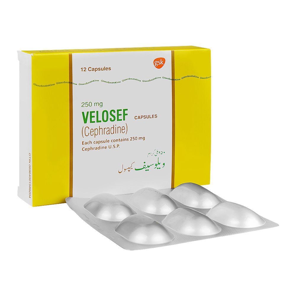 Velosef 250mg 12 Capsules – One Health