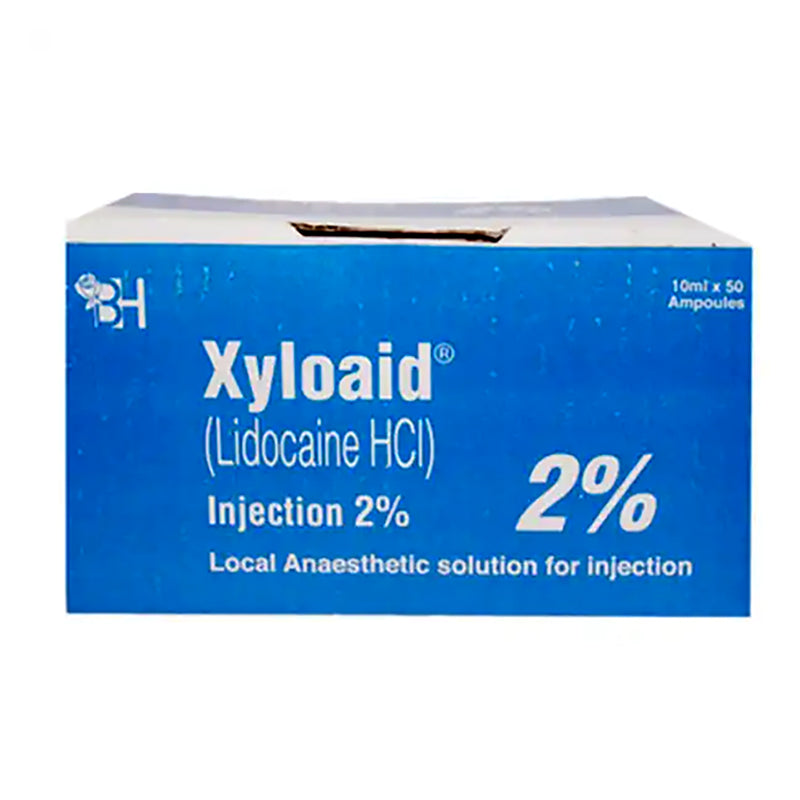 Xyloaid Injection 2% 10mlx50 Ampoules – One Health