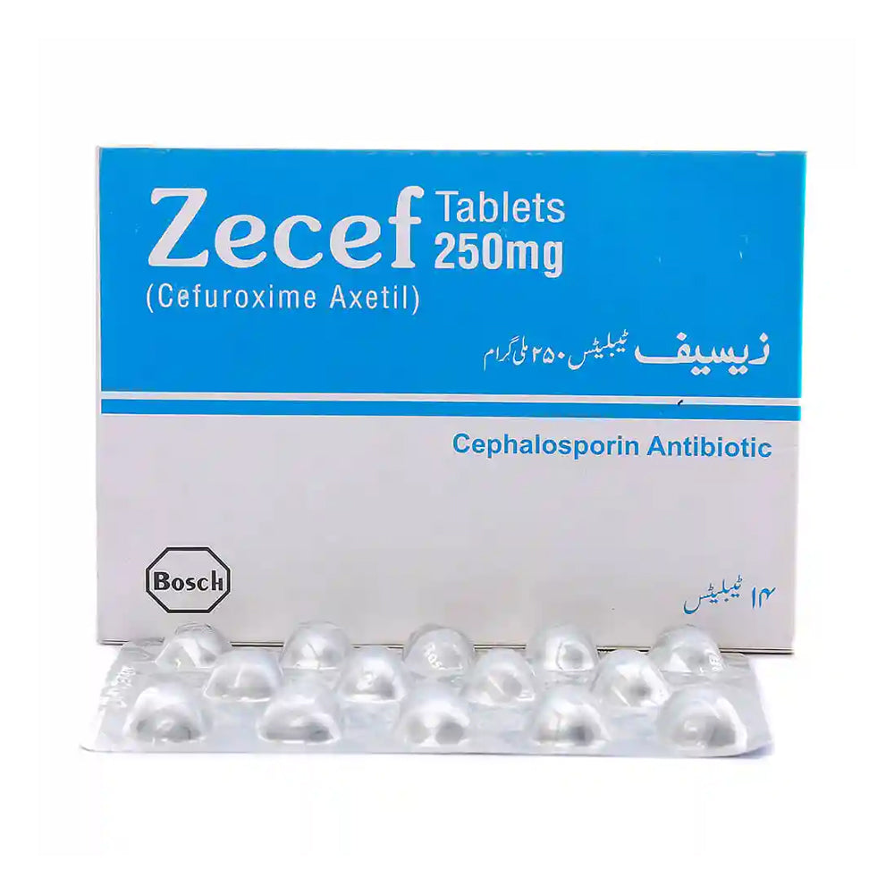 Zecef 250mg 14 Tablets – One Health