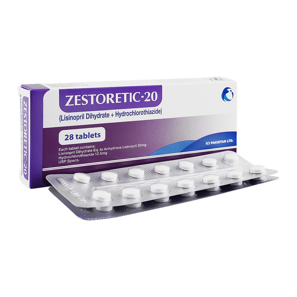 Zestoretic 20mg 28 Tablets – One Health