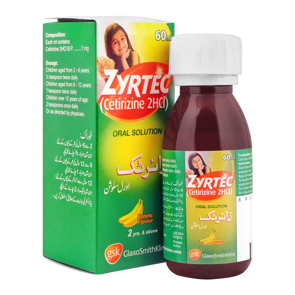 Zyrtec Oral Suspension 60ml – One Health